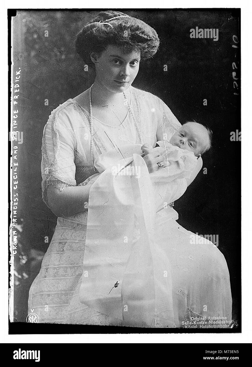 Crown prince and princess of germany Black and White Stock Photos ...