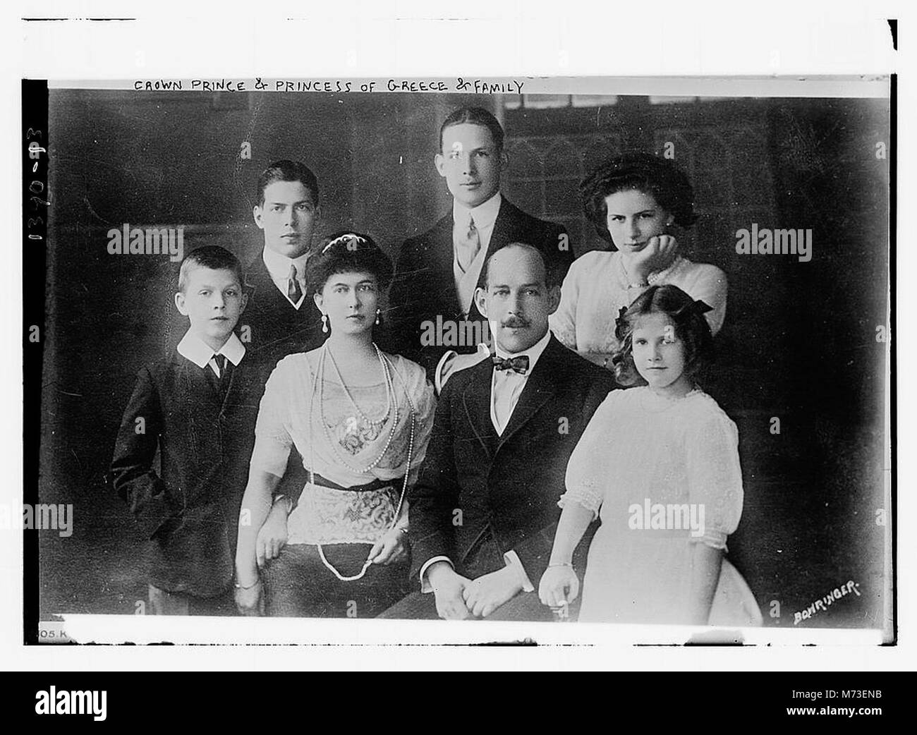 A photograph of the Crown Prince and Princess of Greece with their ...