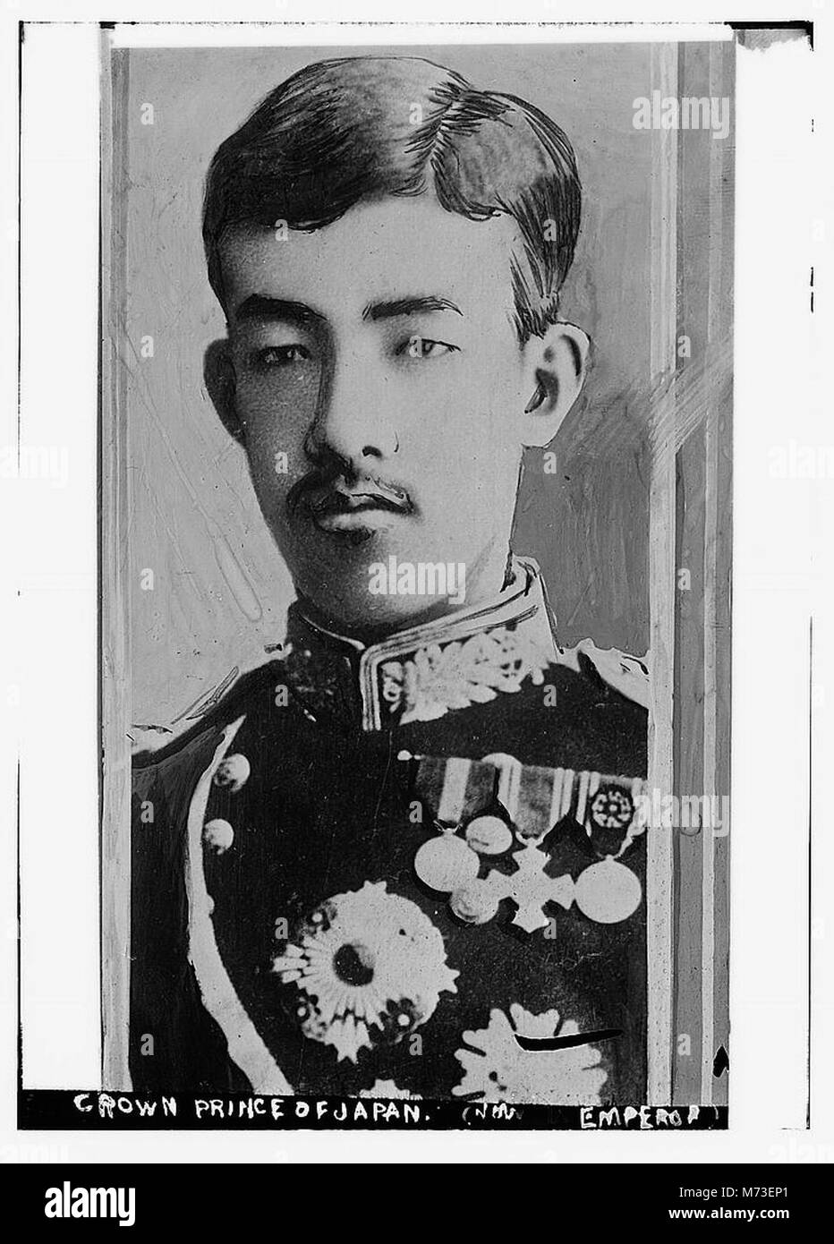 A portrait of the Crown Prince of Japan, later to become Emperor. This ...