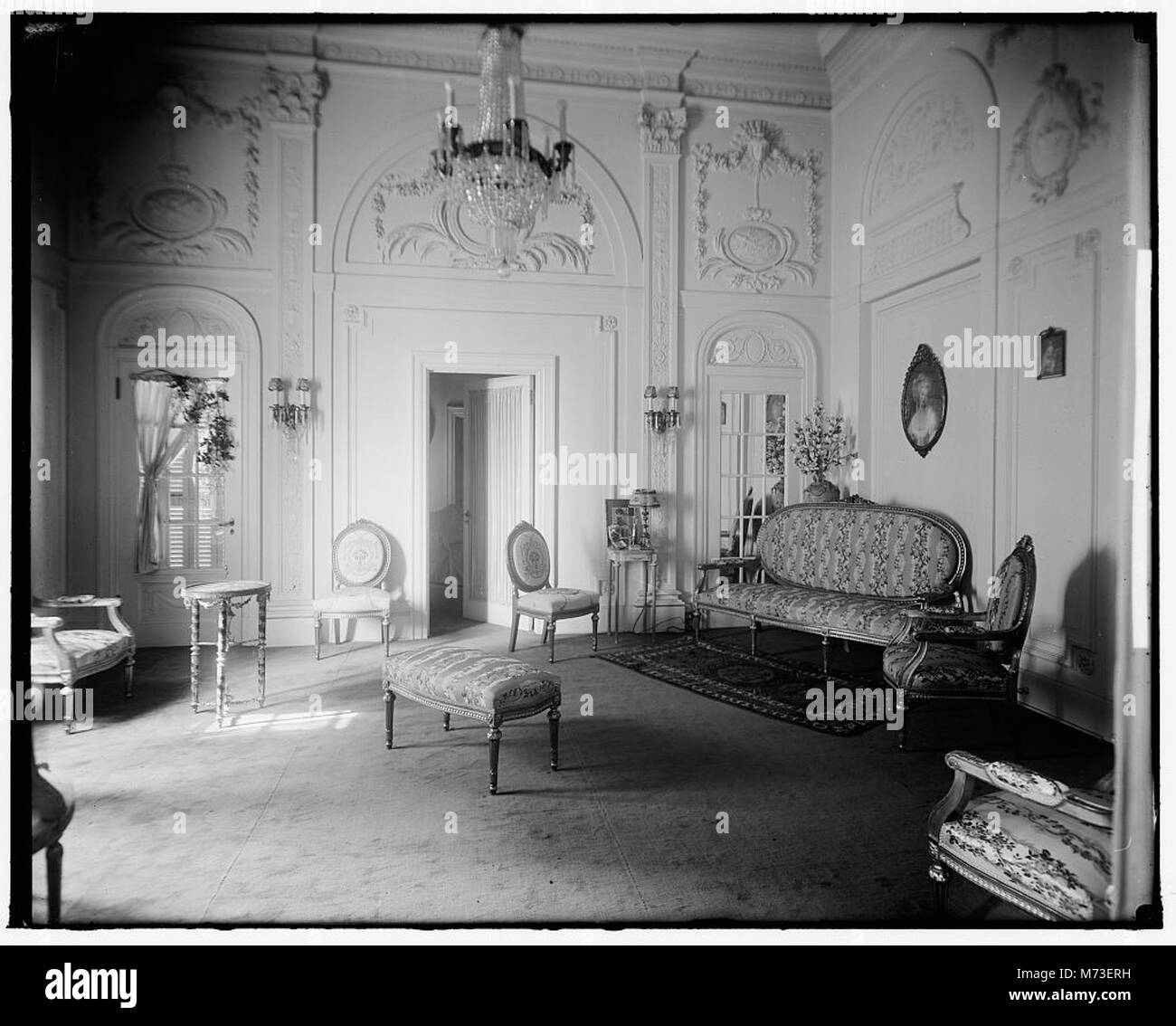 A view of the sitting room in the Cuban Legation, an important ...