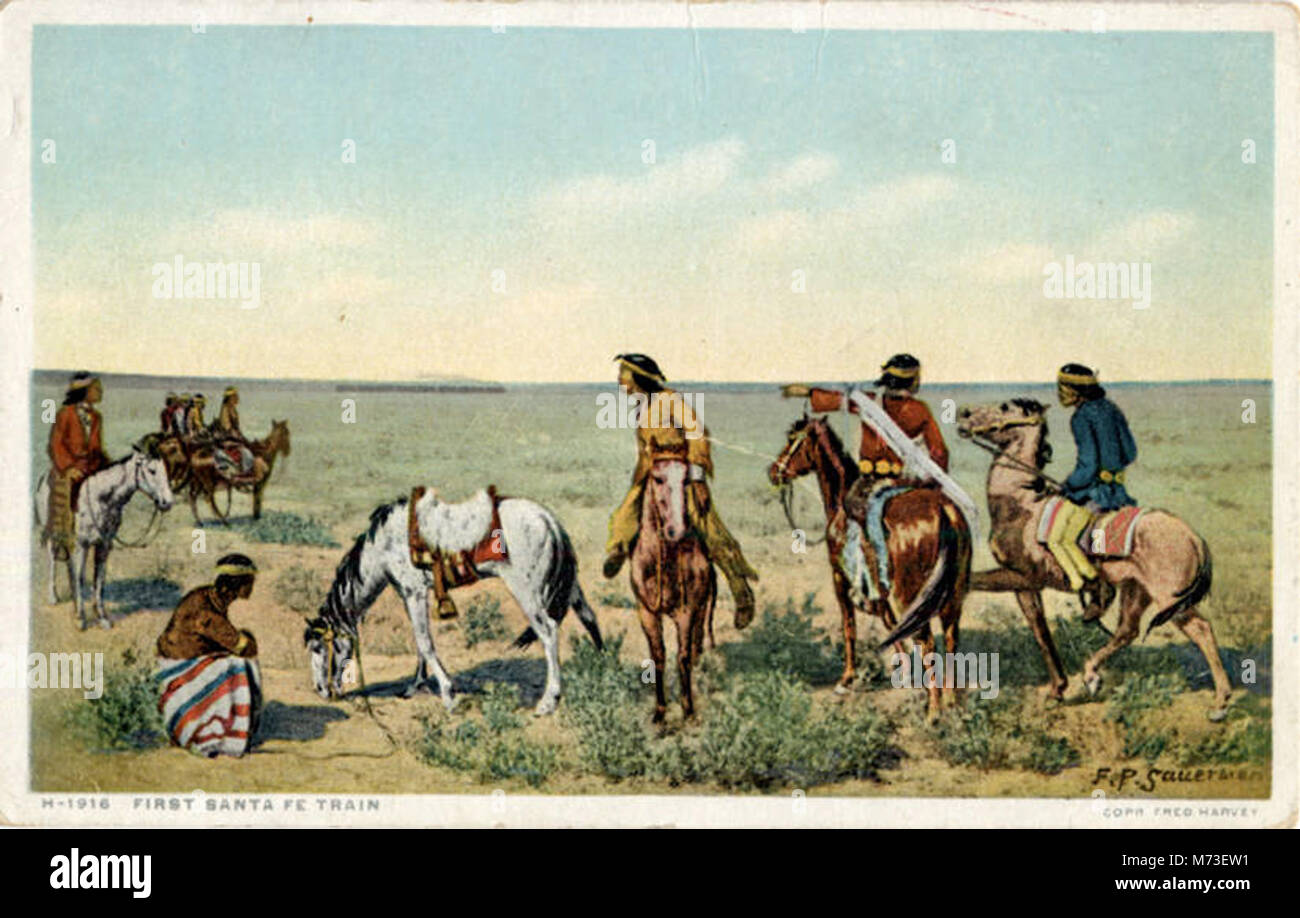 First santa fe train hi-res stock photography and images - Alamy