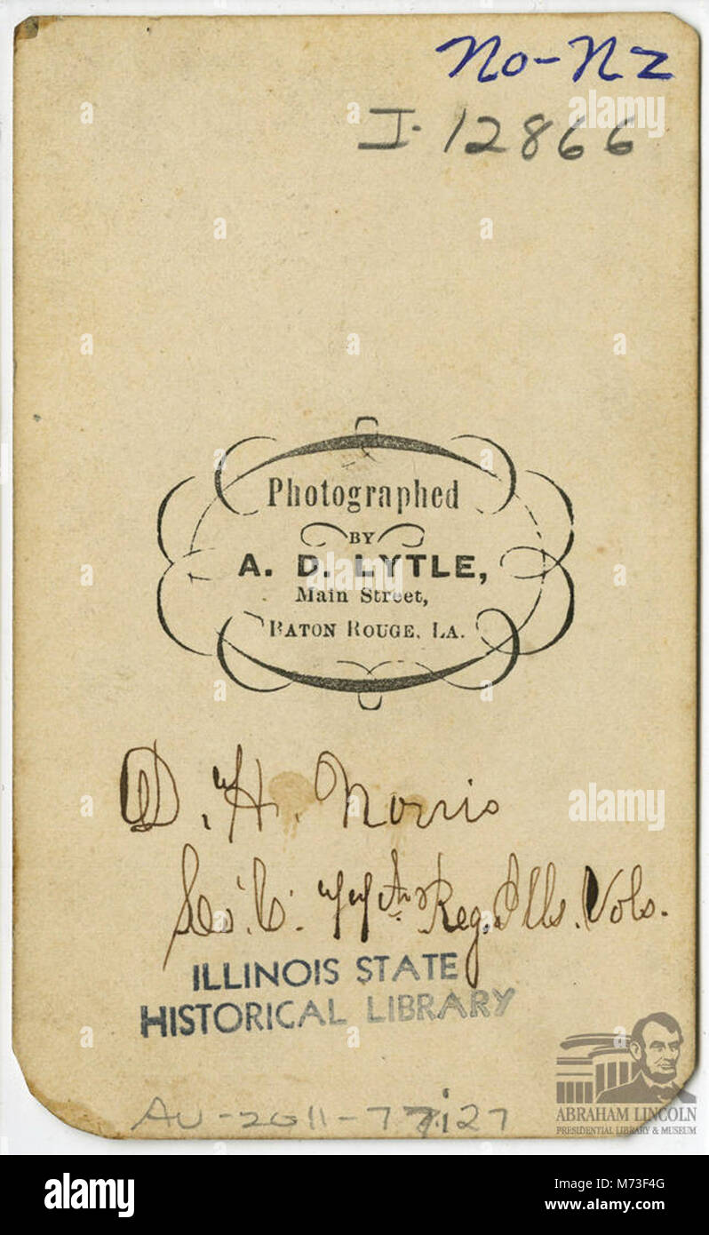 Portrait of D.H. Norris, an American figure from the early 20th century ...