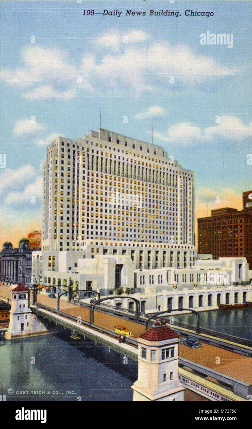 Chicago daily news building hi-res stock photography and images - Alamy