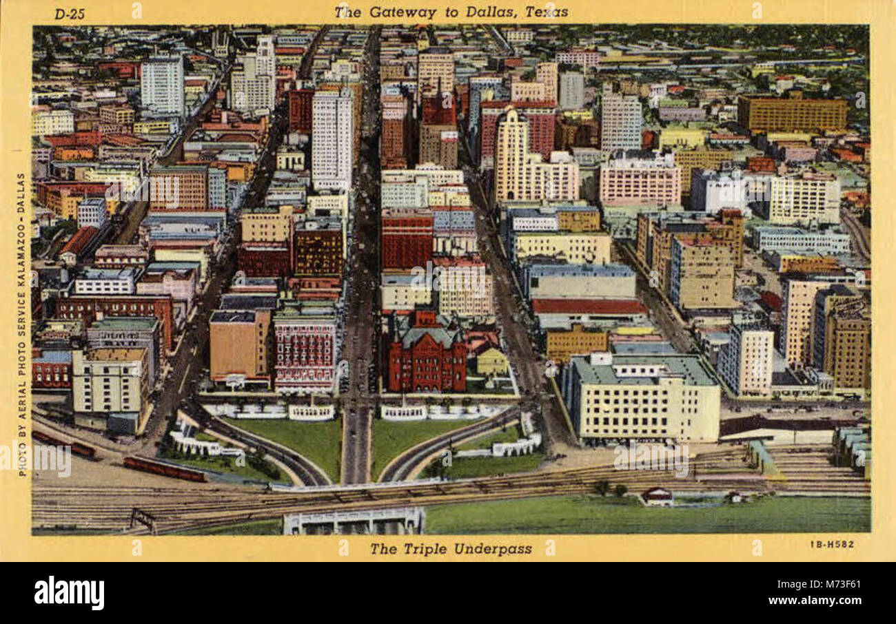 Dallas TX - The Gateway to Dallas, Texas, The Triple Underpass (NBY ...
