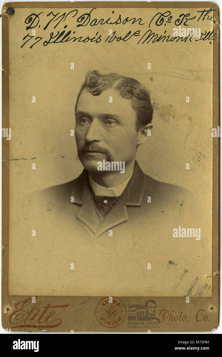 A portrait or historical record of Daniel W. Davison, possibly ...