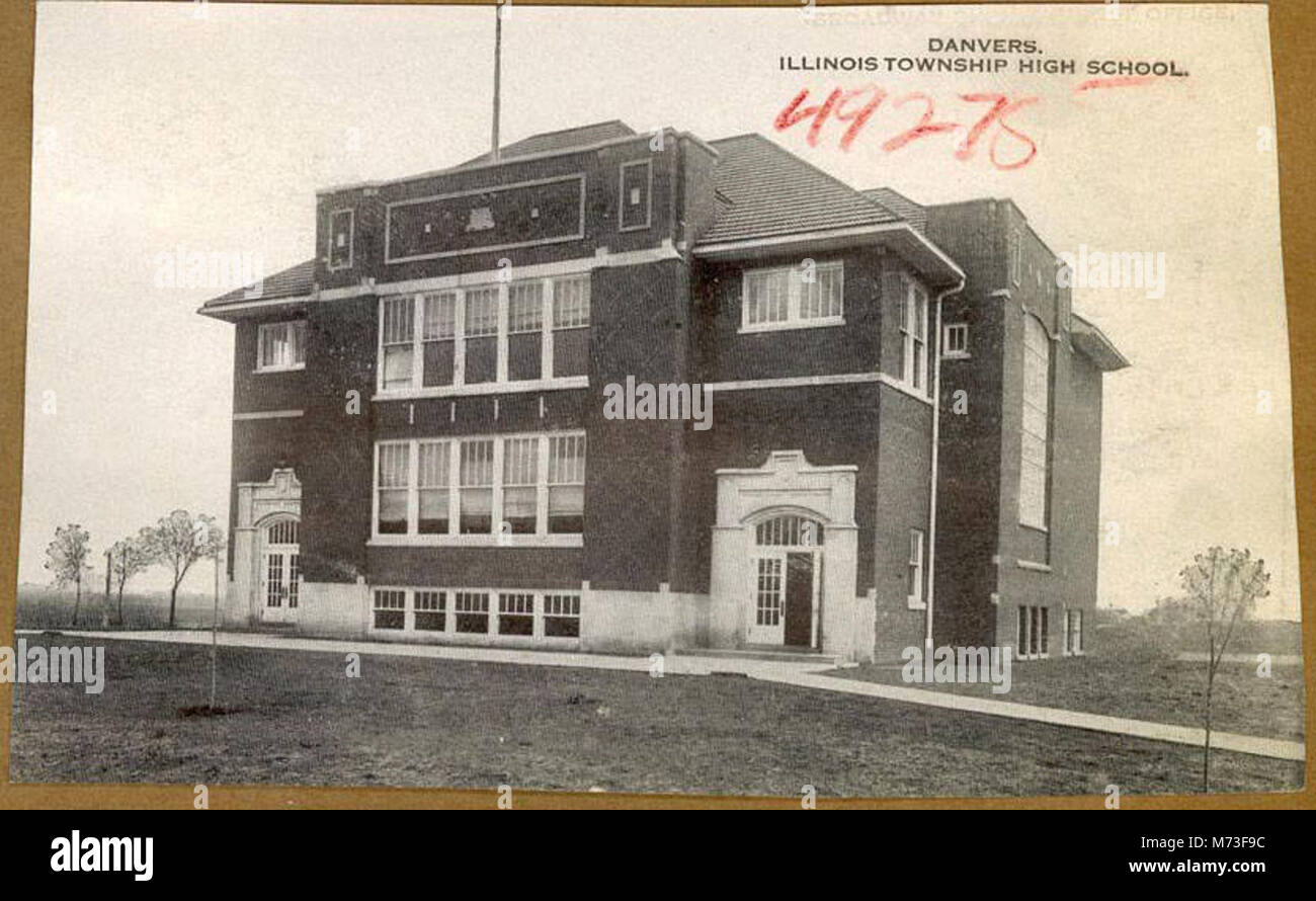 This photograph shows Danvers Township High School in Illinois ...