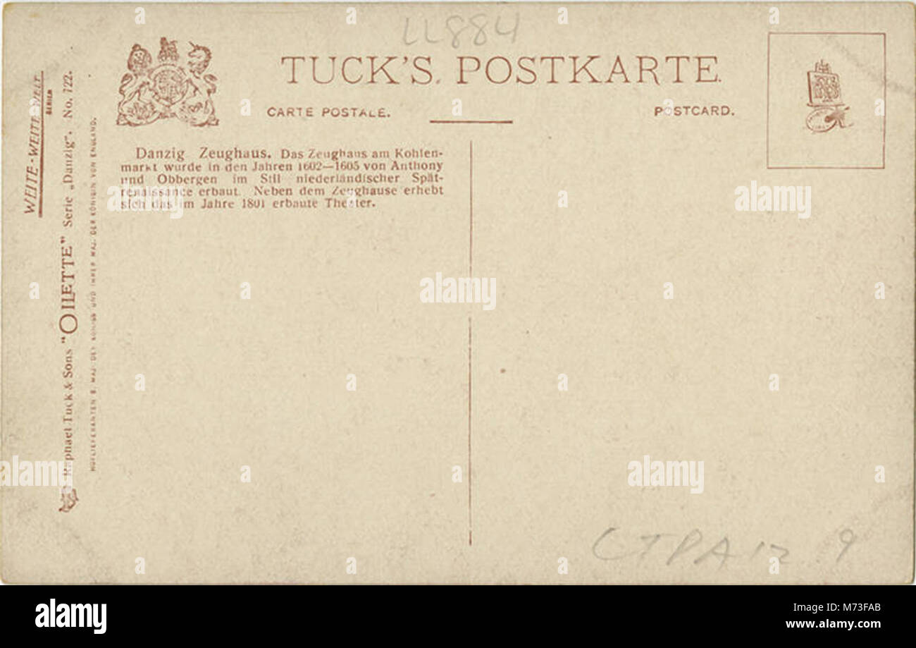 An image showing the Zeughaus in Danzig, a historic building dating ...