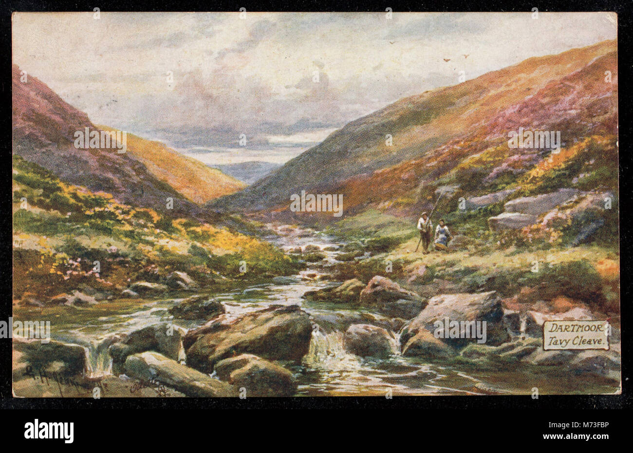 This image depicts Tavy Cleave, a valley located within Dartmoor ...