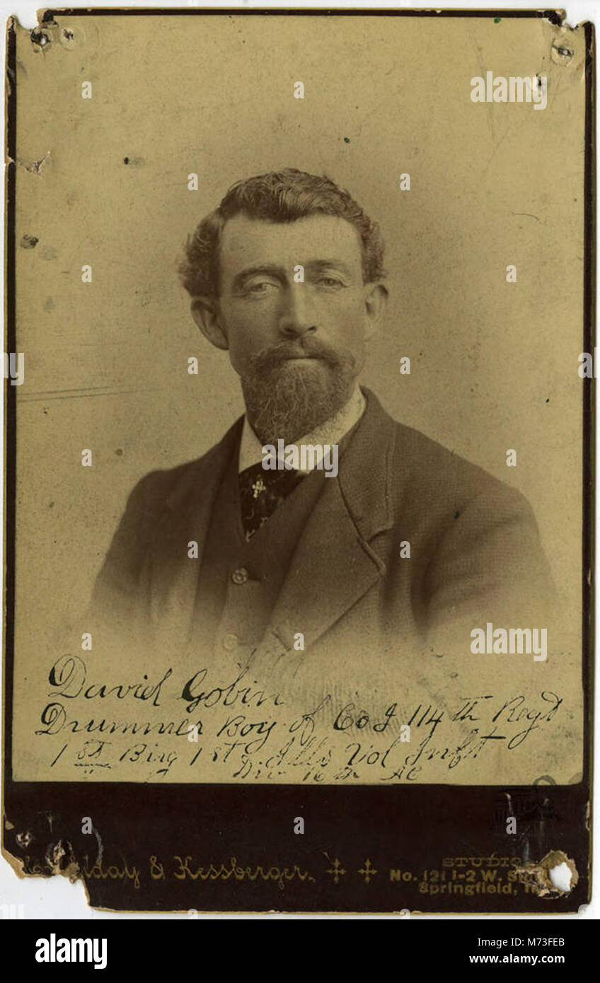 A portrait of David H. Gobin, whose contribution to his field is ...