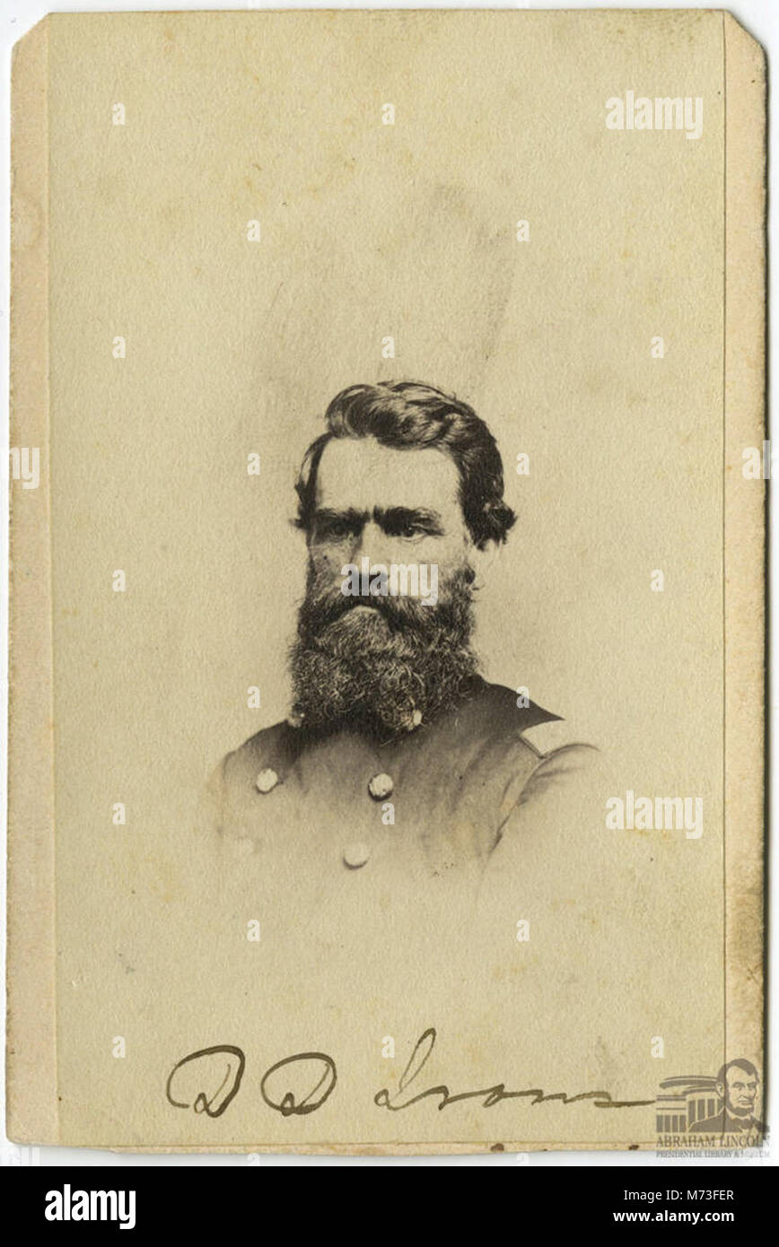 A historical portrait of David D. Irons, documenting his identity and ...