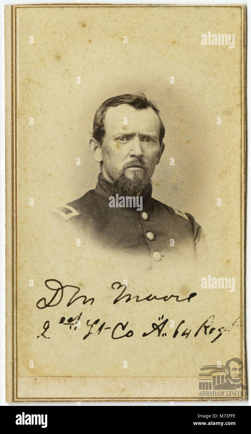 A portrait of David M. Moore, capturing his likeness for historical ...