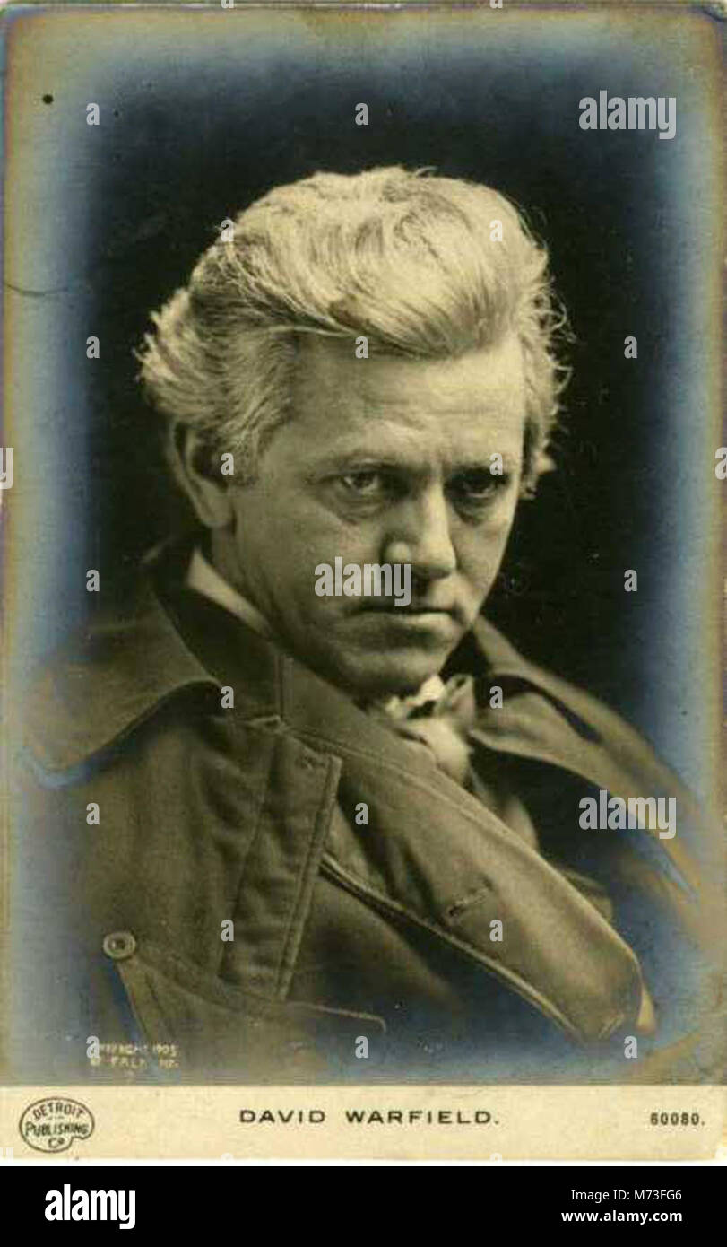 A portrait of David Warfield, an American actor known for his ...