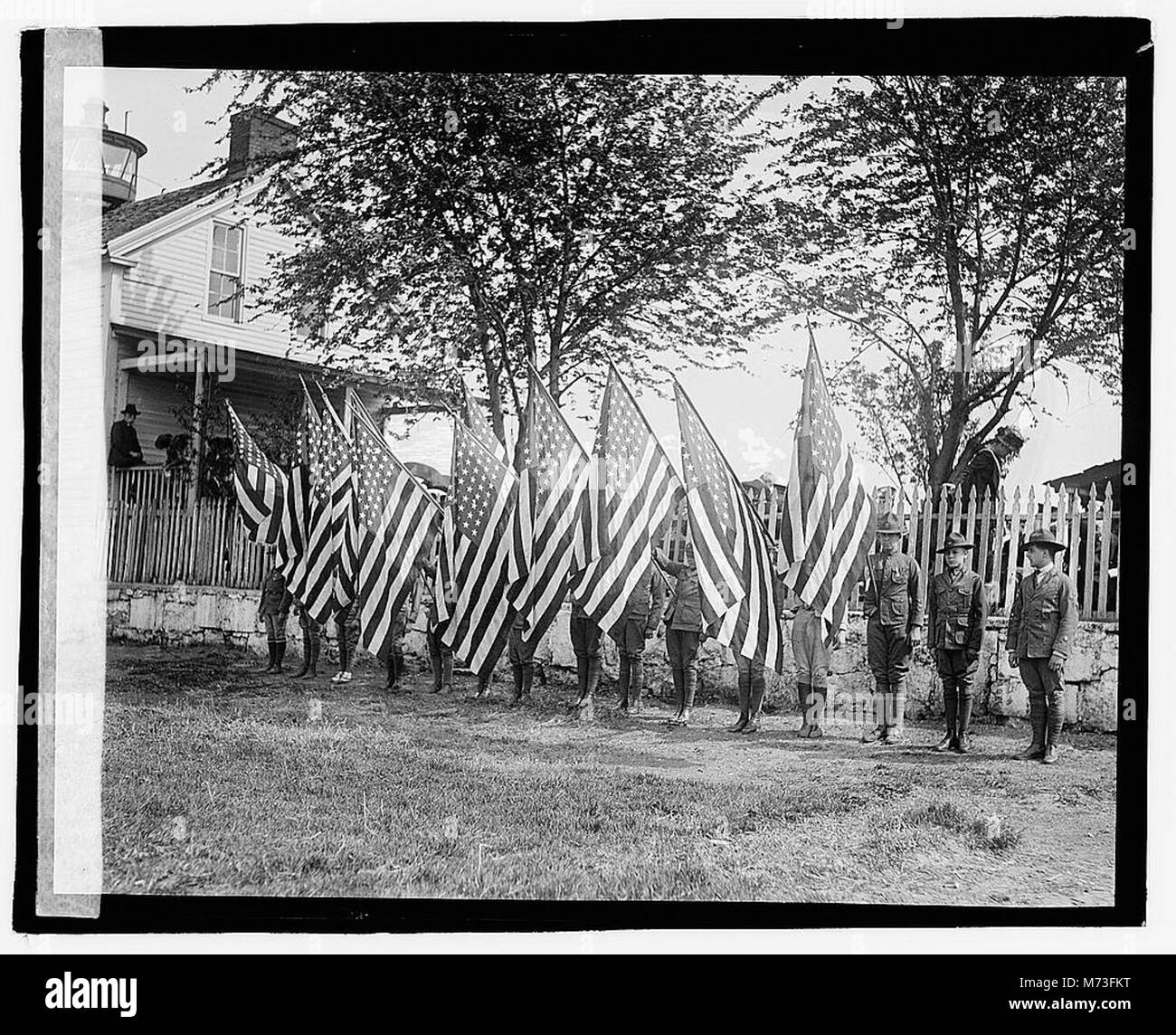 A photograph documenting the cornerstone celebration in Washington, D.C ...