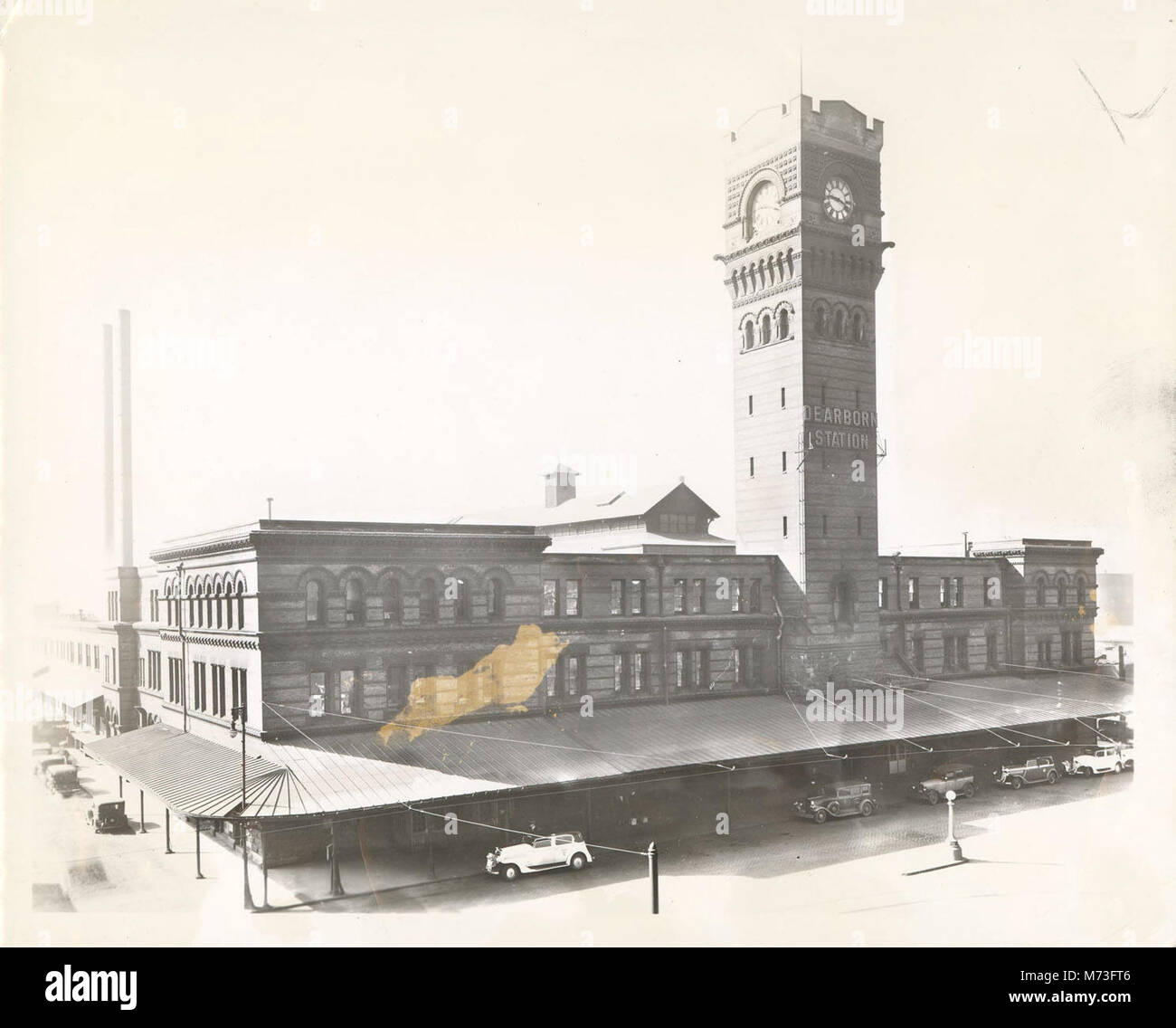 Dearborn Street Station in Chicago, depicted in this image, was a ...