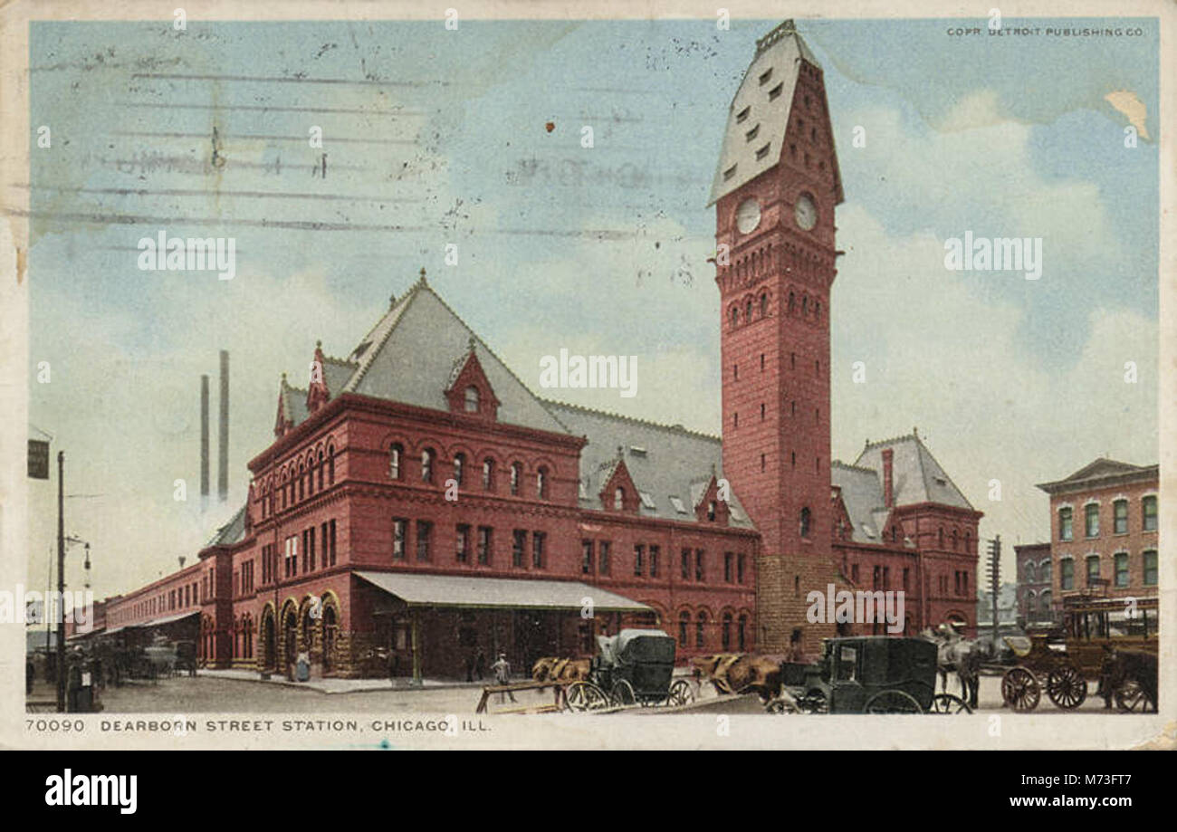 Dearborn Street Station, an important transportation hub in Chicago ...
