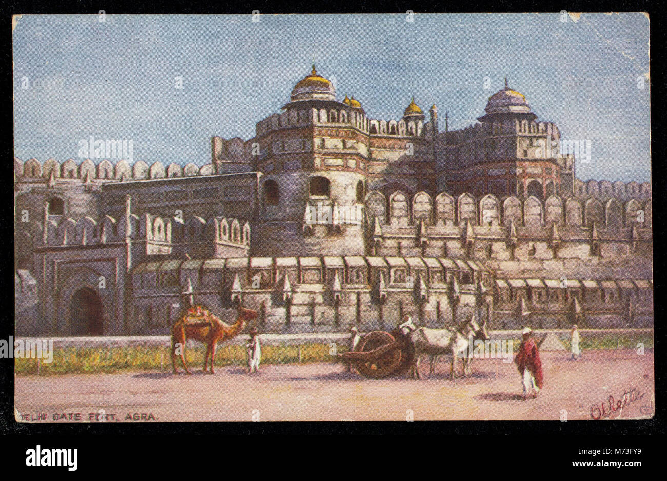 The Delhi Gate Fort in Agra, India, a historical landmark and part of ...