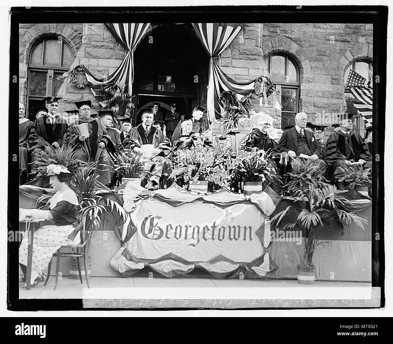 A photograph of Denby at the 1921 Georgetown College graduation ...