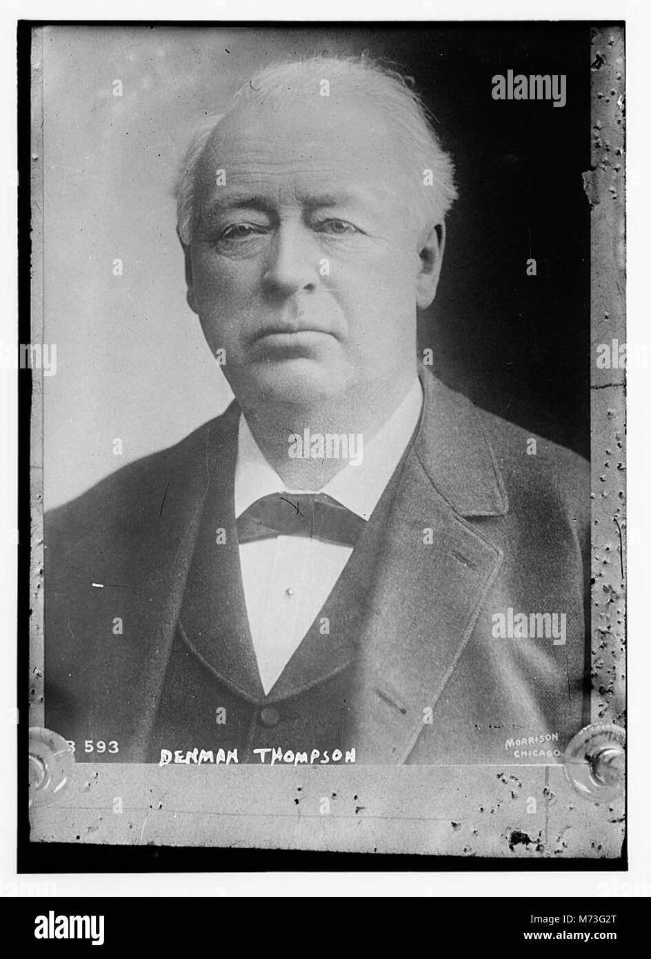 A photograph of Denman Thompson, capturing the actor and playwright who ...