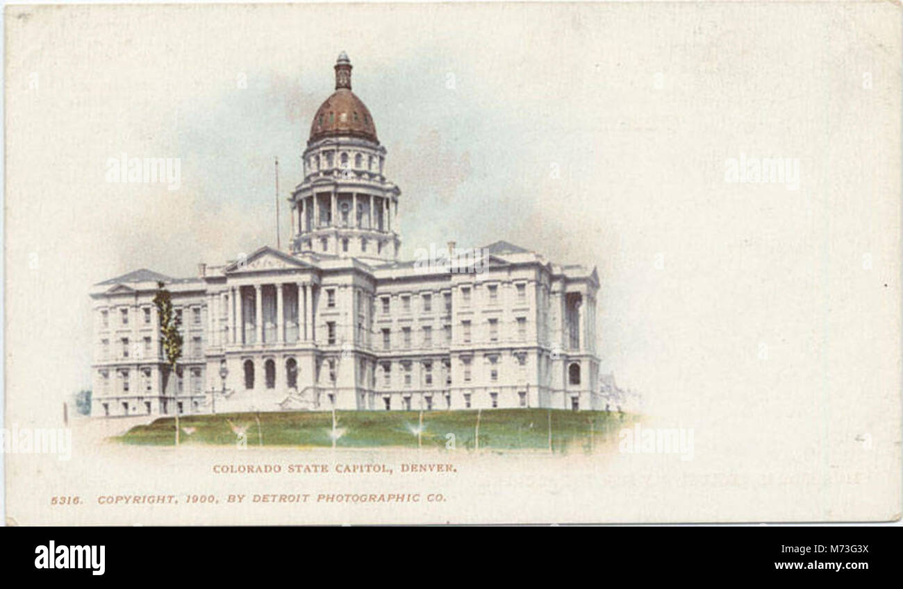 The Colorado State Capitol building in Denver, Colorado, a historic and ...