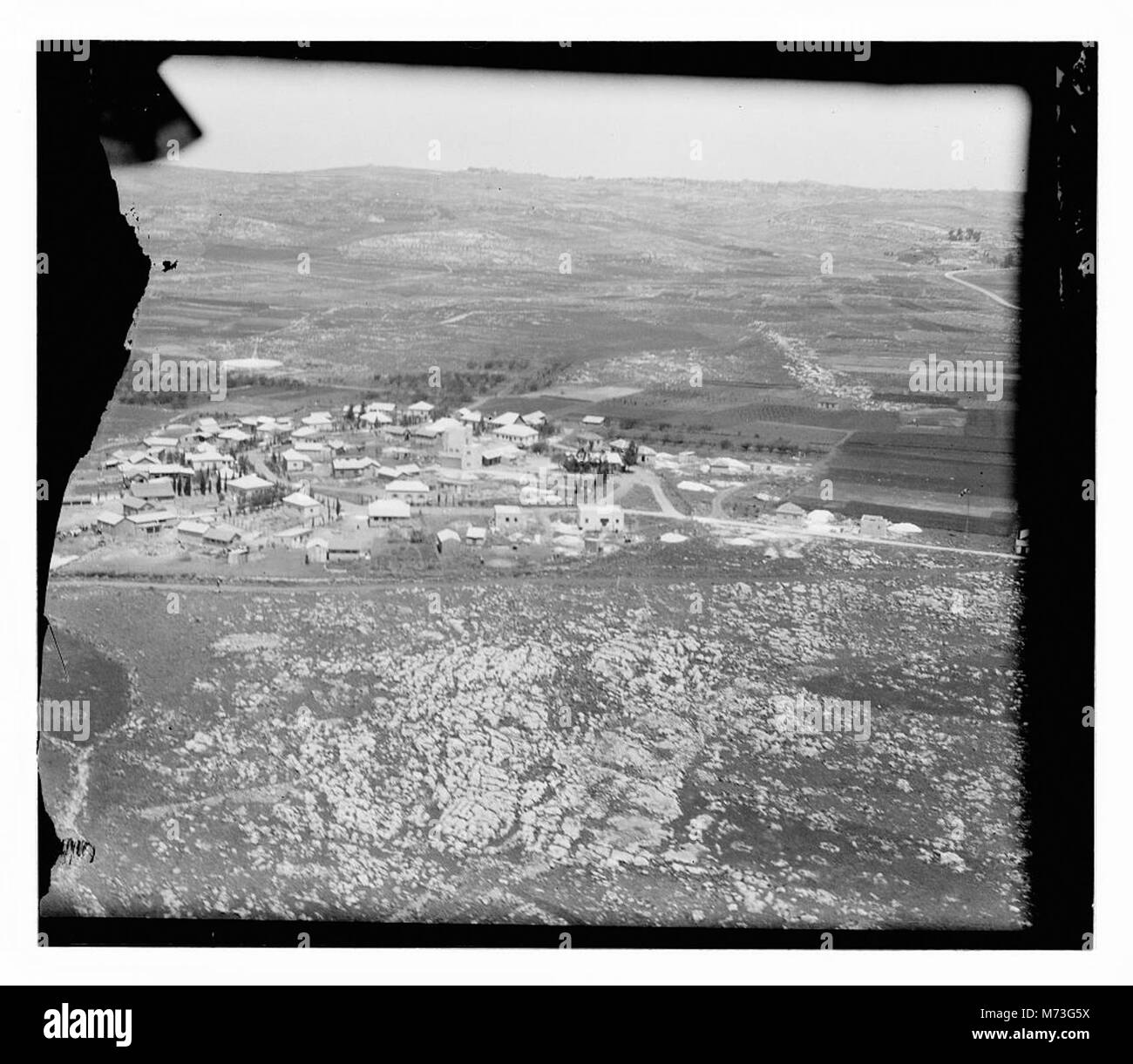 This aerial photograph captures views of the Sea of Galilee, Jerusalem ...