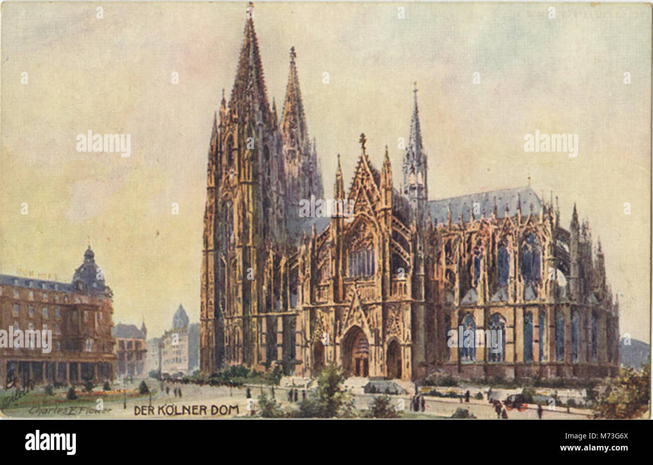 The Cologne Cathedral (Der Kölner Dom) is a famous Gothic cathedral in ...