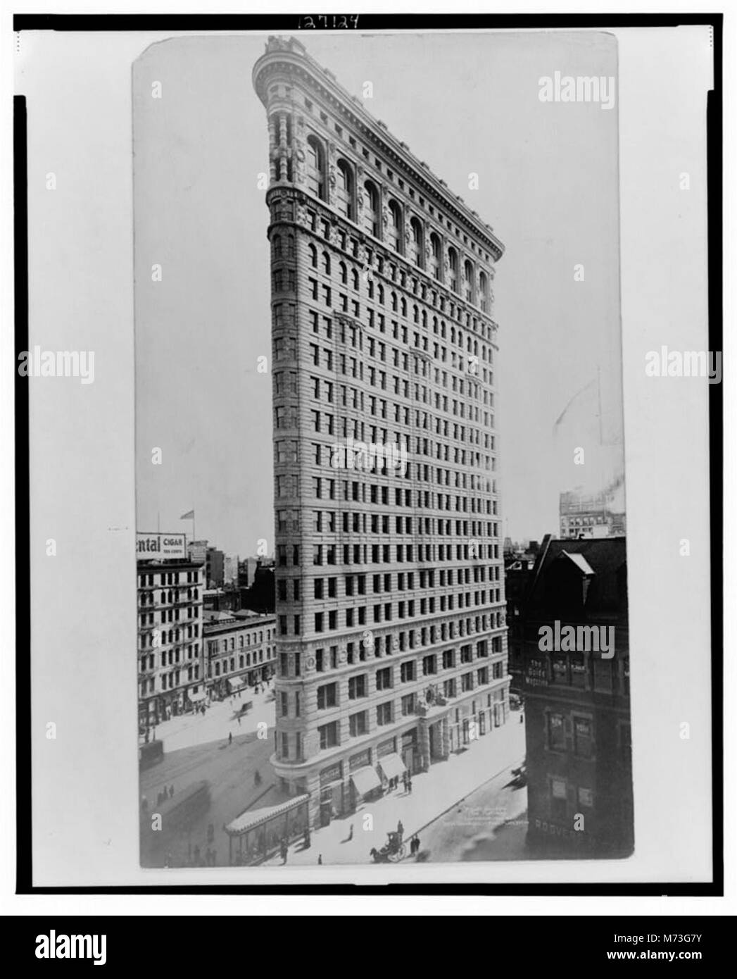 A photograph of the Fuller Building, also known as the Flatiron ...