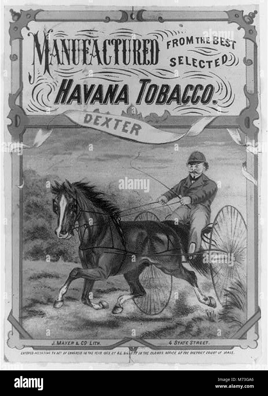 A vintage advertisement for Dexter cigars, showcasing the use of high ...