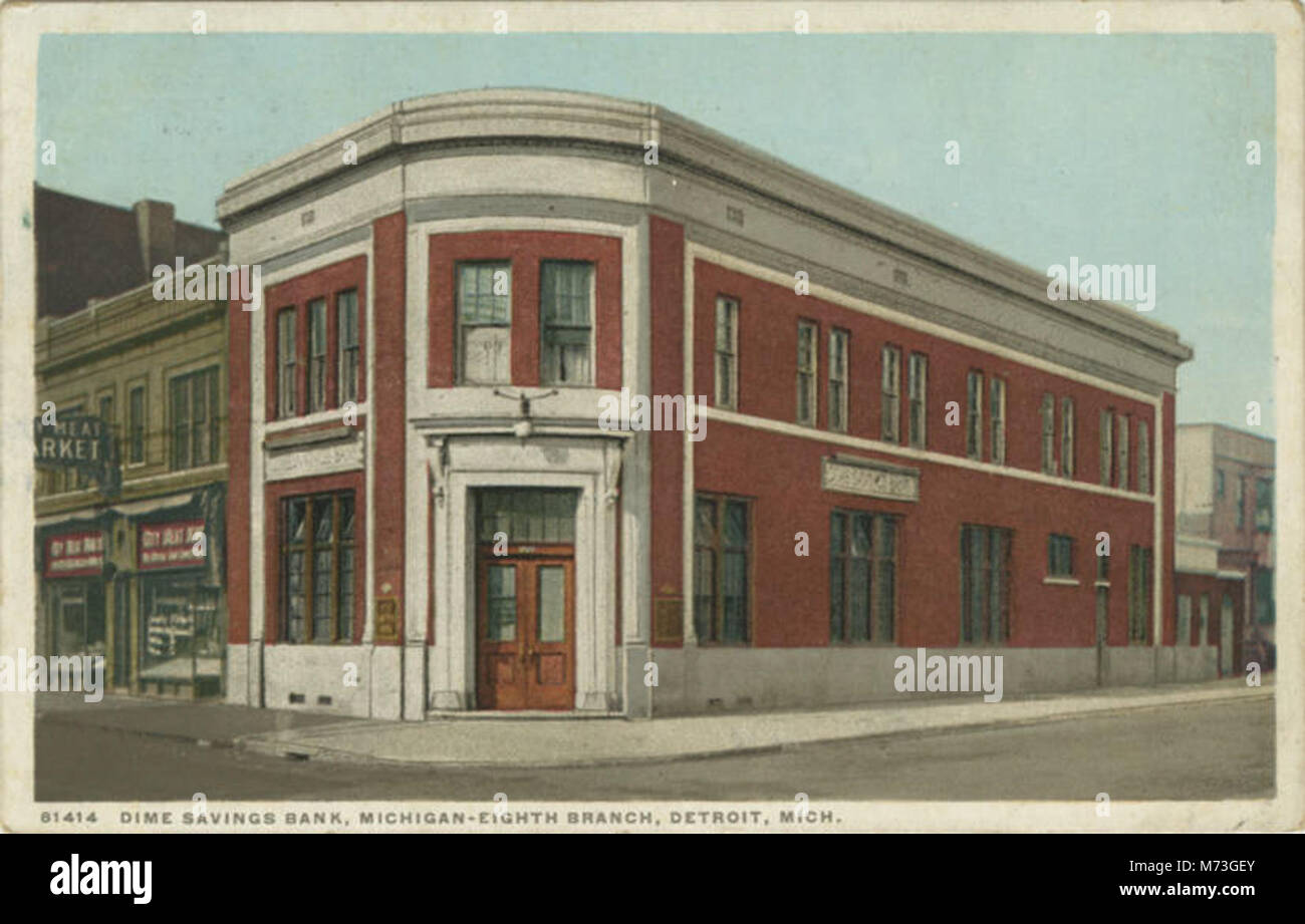 The Dime Savings Bank, Michigan-Eighth Branch, was an important ...