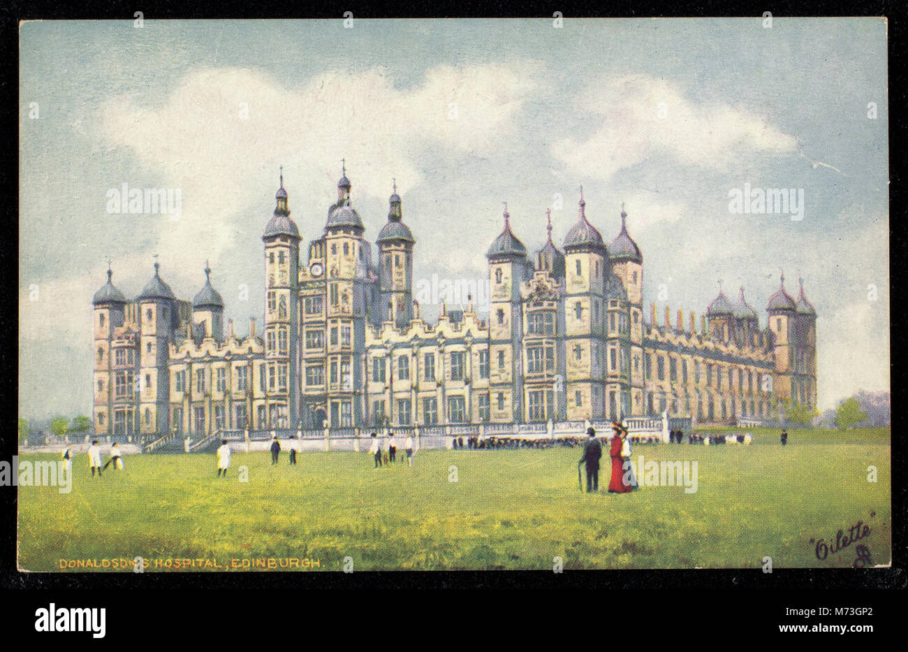 Donaldson's Hospital in Edinburgh, Scotland, is a historic building ...
