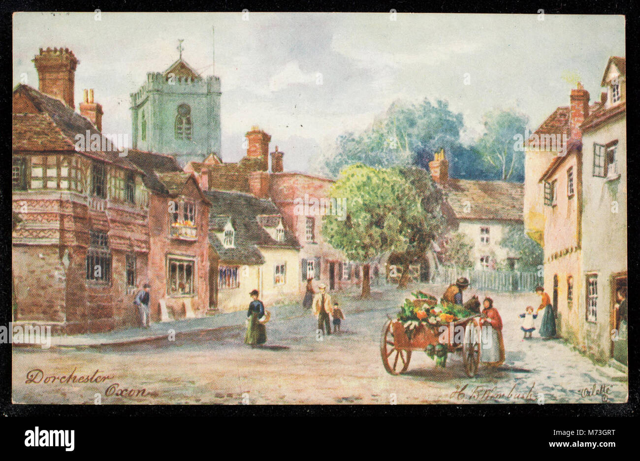 A rural location in Oxfordshire, England, named Dorchester Oxon, likely ...