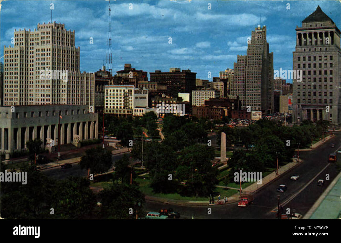 A view of downtown St. Louis, Missouri, showcasing the city's urban ...