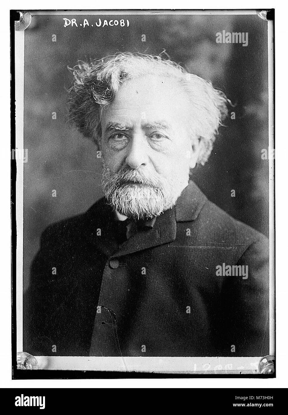 A portrait of Dr. A. Jacobi, a notable figure in the field of medicine ...