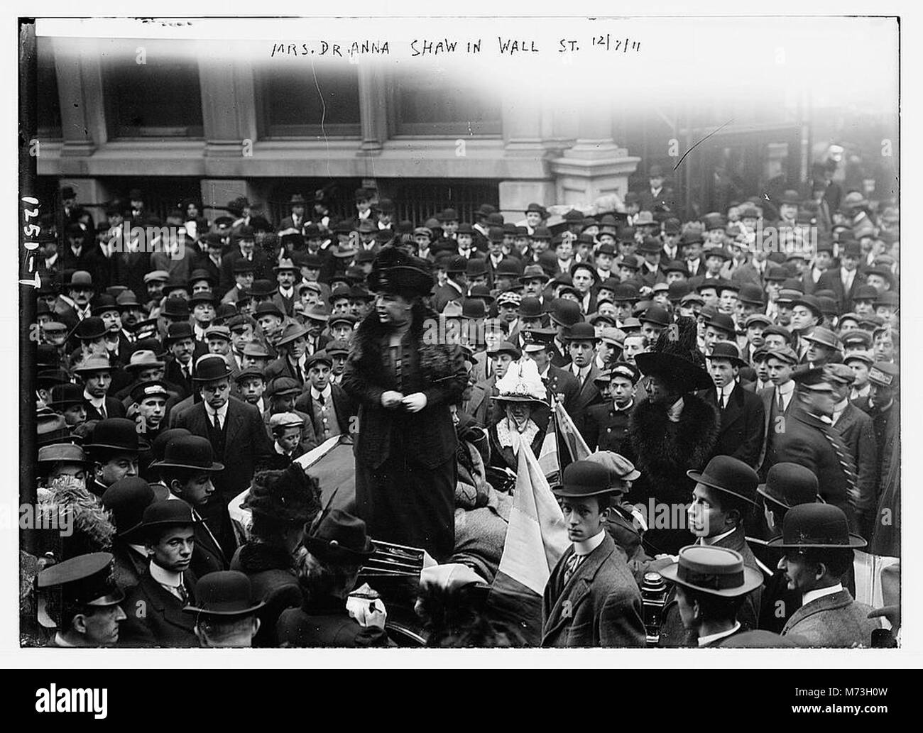 A portrait of Dr. Anna Shaw, a prominent figure in women's rights and ...