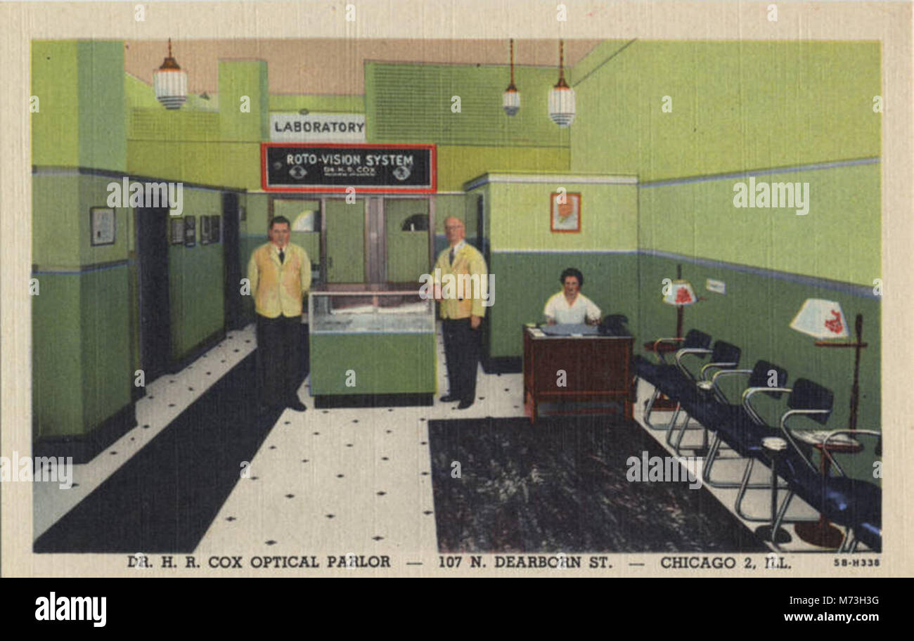 An image of Dr. H.R. Cox’s Optical Parlor, a place for eye care and ...