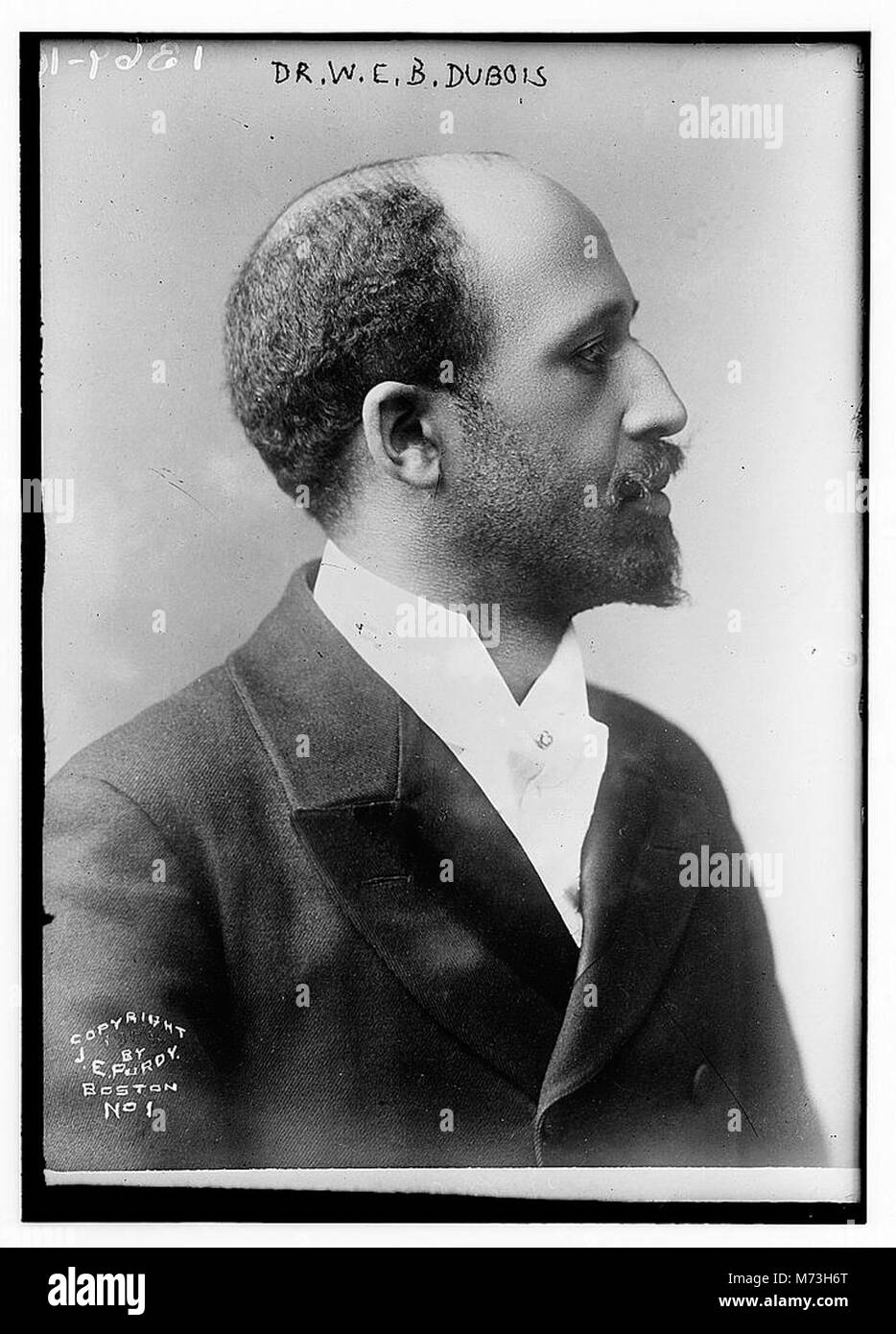 This portrait features Dr. W.E.B. Du Bois, a prominent African American ...