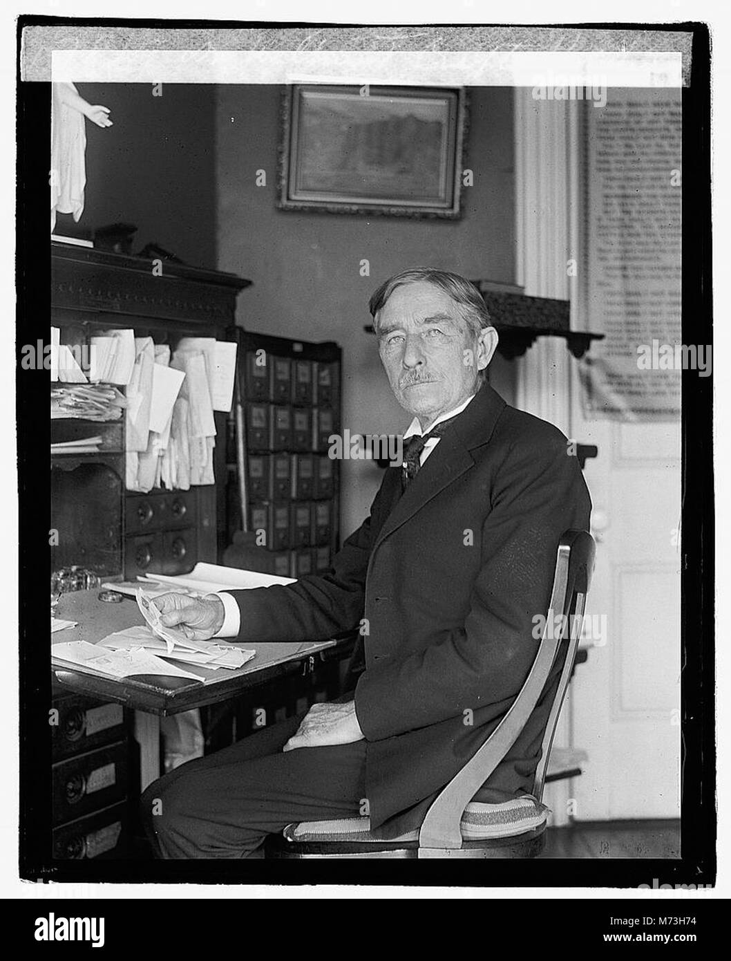 This portrait of Dr. Wilbur F. Crafts, captured on January 26, 1922 ...