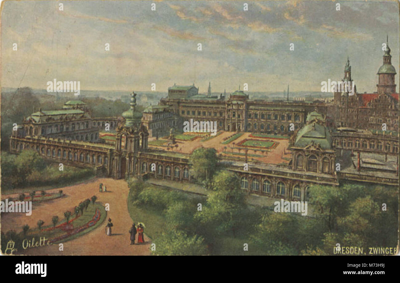 The Zwinger in Dresden, a Baroque palace complex, known for its ...