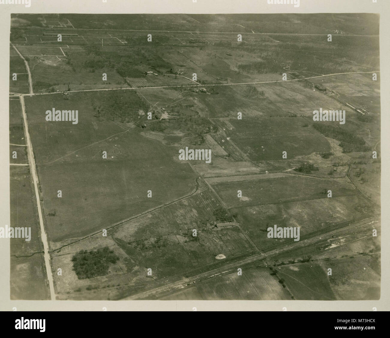 This 1925 aerial photograph of suburban Chicago captures the early ...