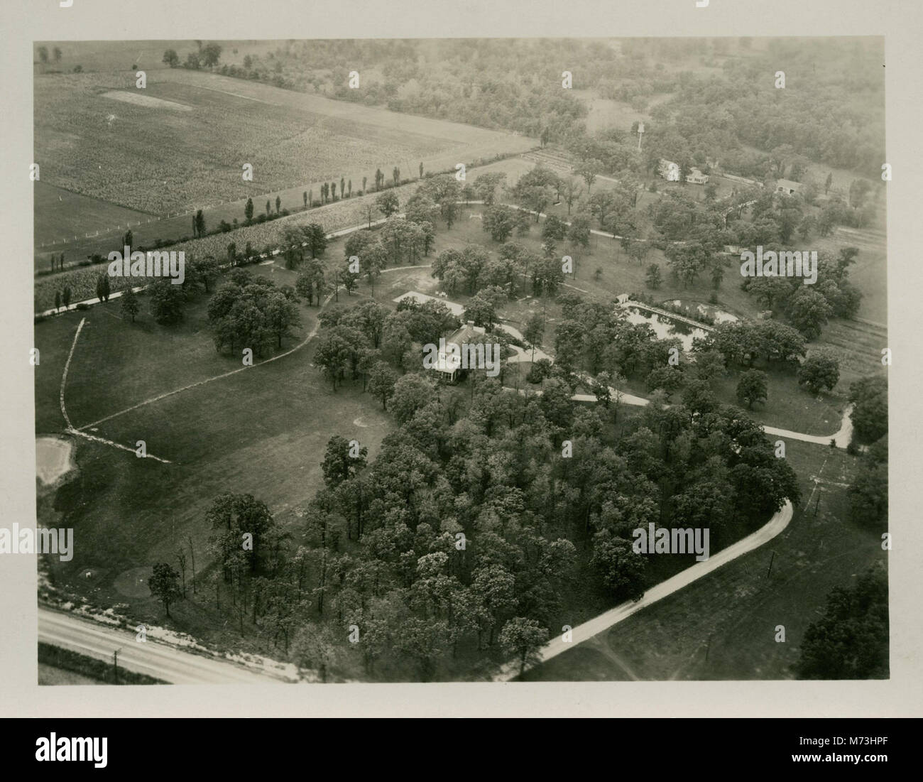Aerial View of Suburban Chicago, O'Leary Estate, near Knollwood, 1925 ...