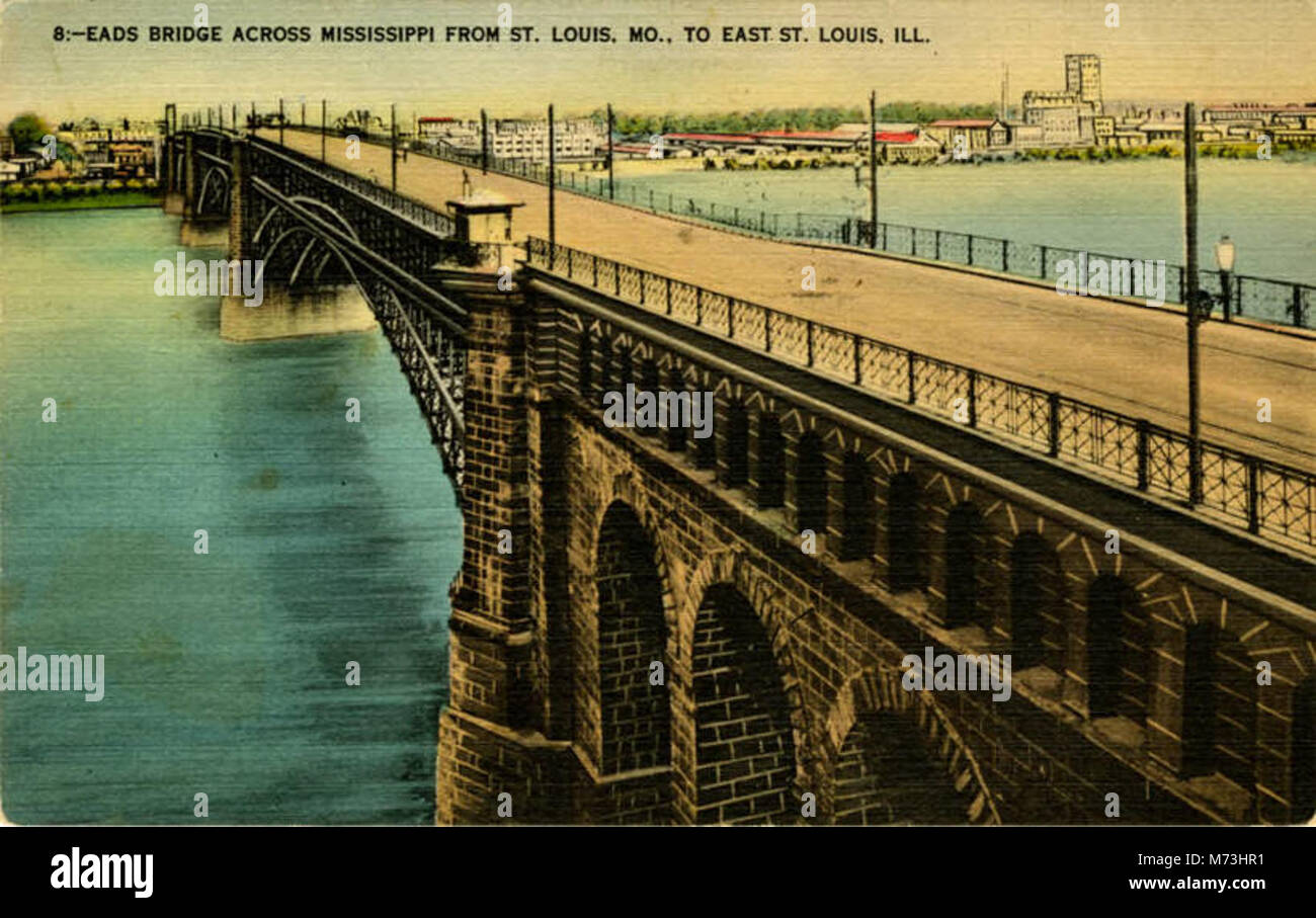 The Eads Bridge in St. Louis, Missouri, is an engineering marvel ...