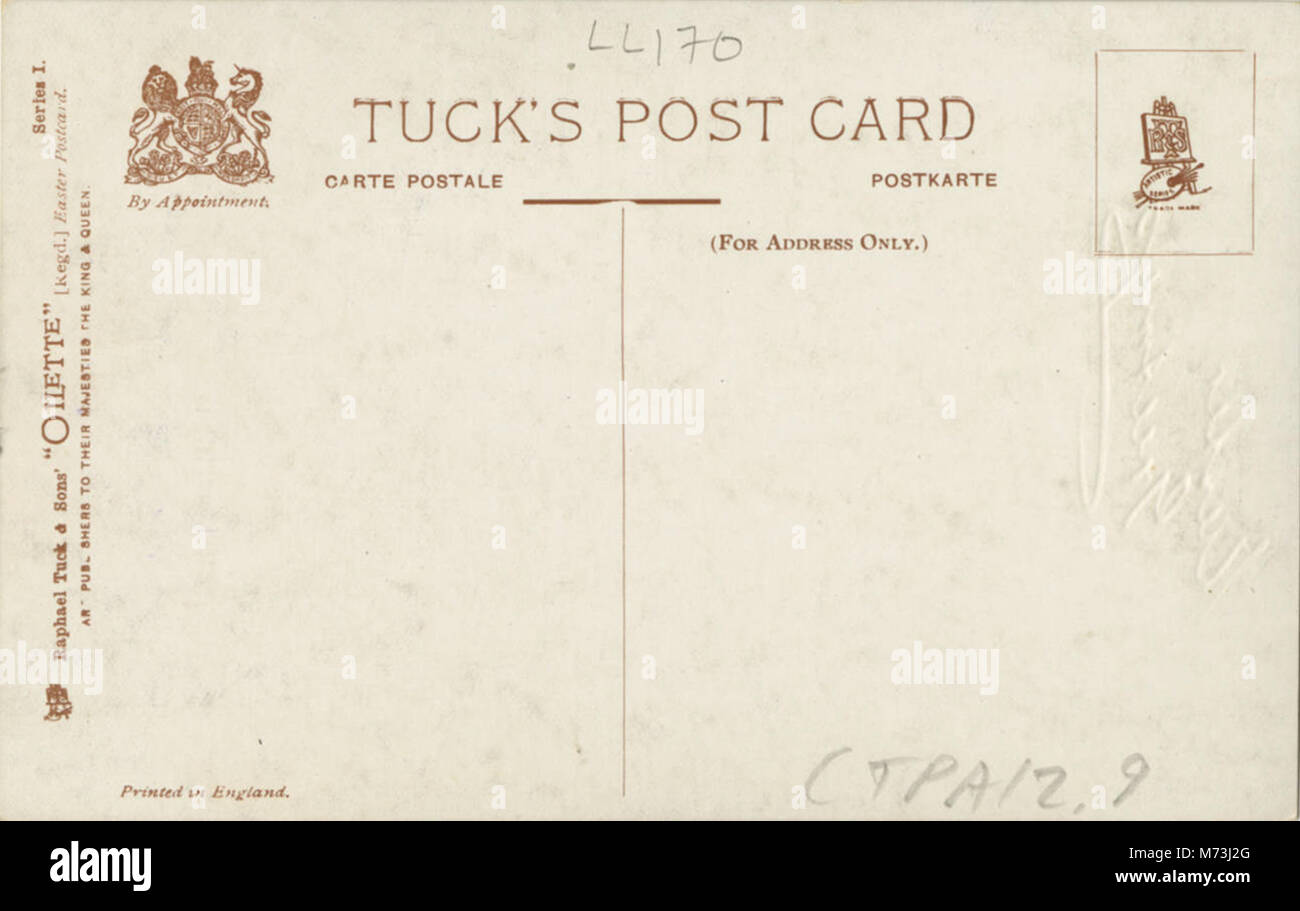 A vintage Easter greeting card, celebrating the spring holiday with ...