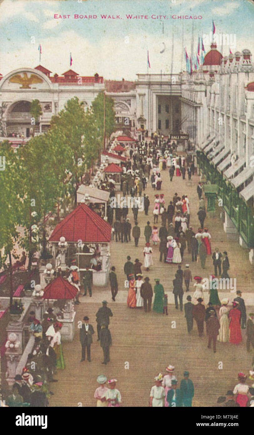 A photograph of the East Board Walk at White City in Chicago ...