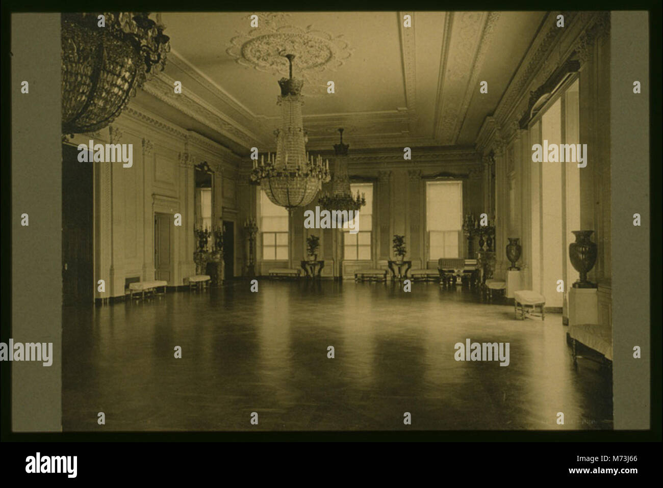 The East Room of the White House, Washington, D.C., captures its ...