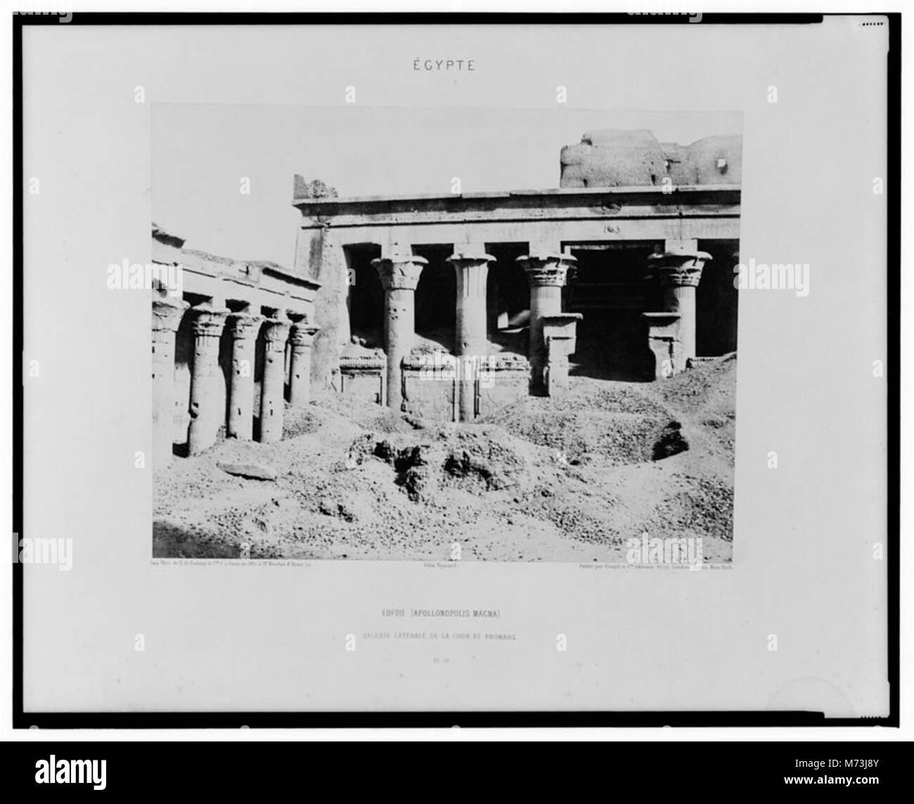 A detailed photograph of the lateral gallery and pronaos at the Temple ...