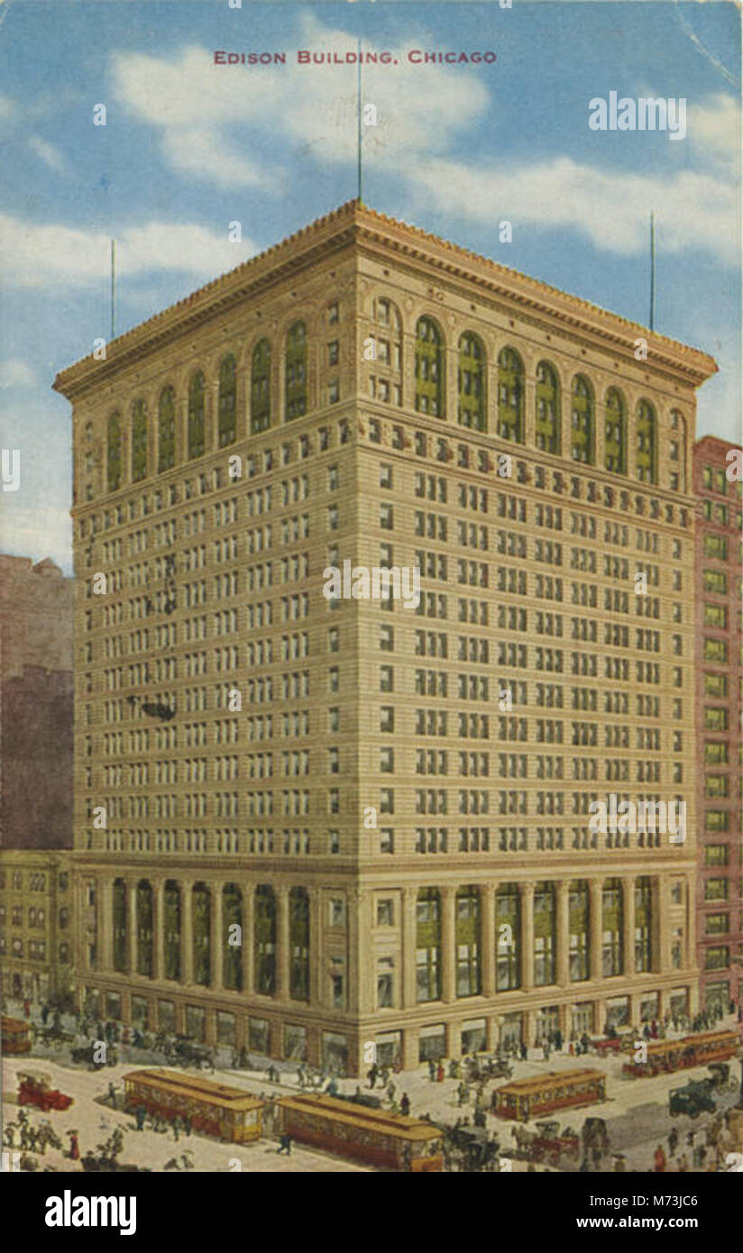 The Edison Building in Chicago, an example of early 20th-century ...