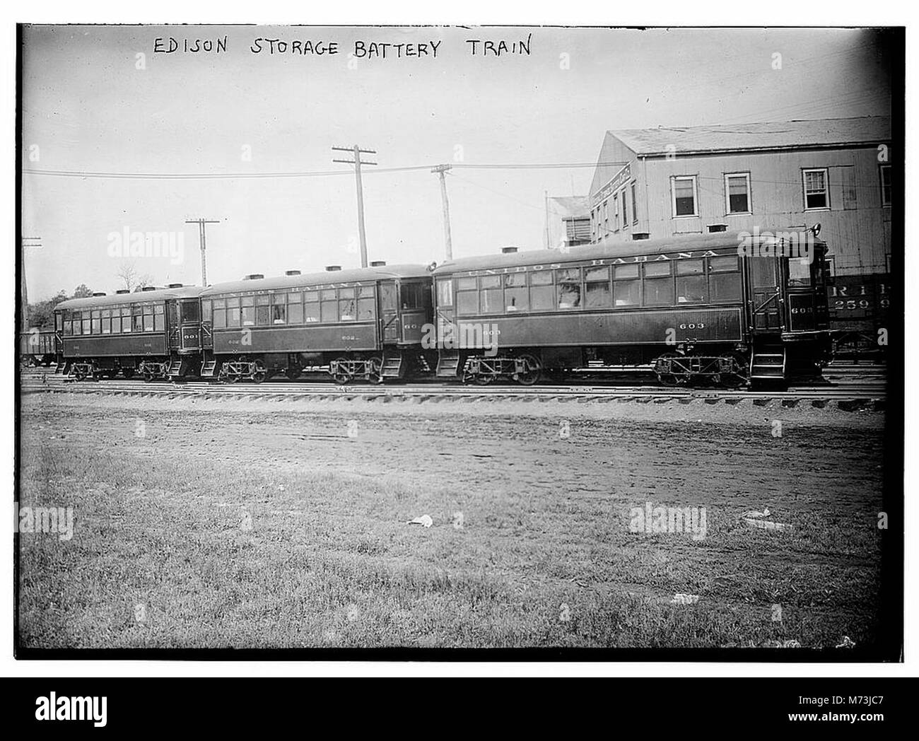 The Edison Storage Battery Train, a significant technological ...