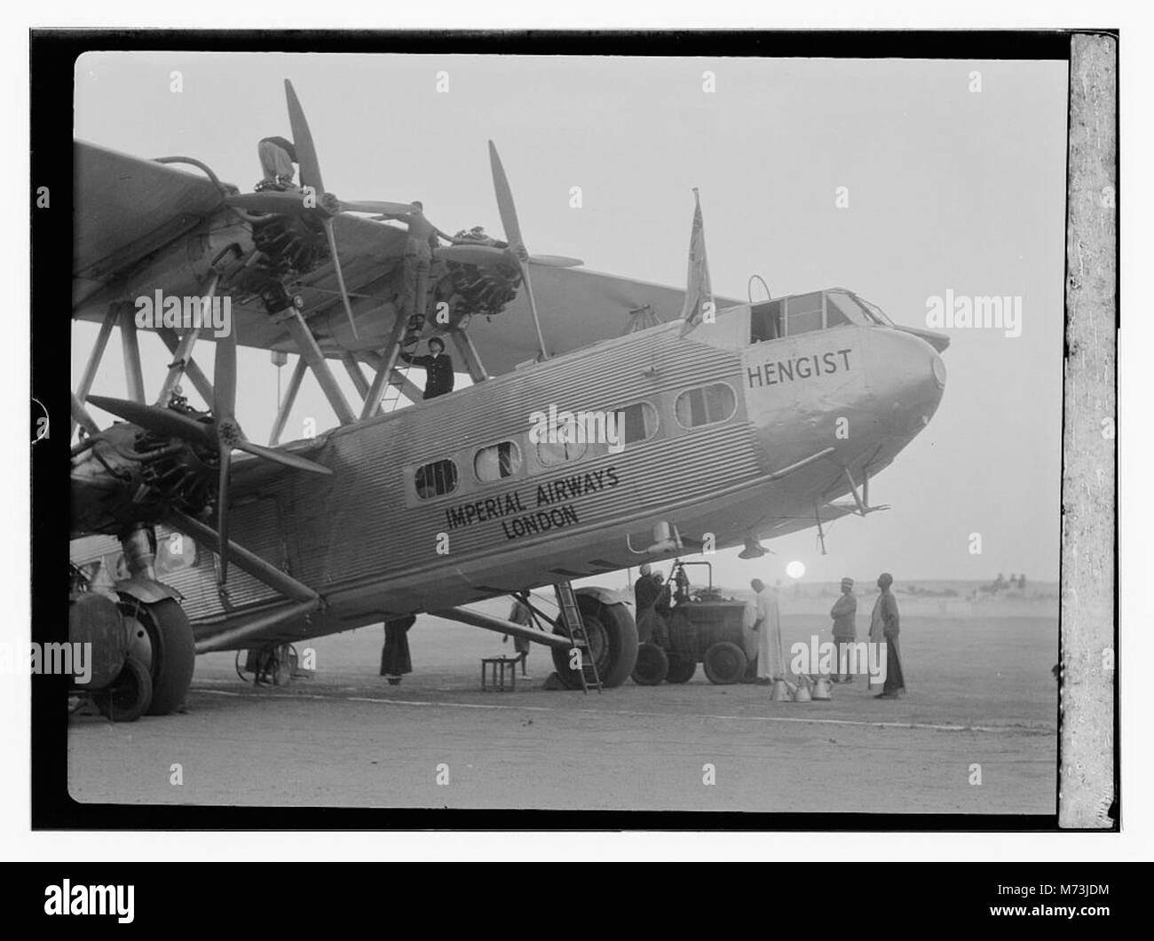 A photographic representation of an African scene, captured in a ...