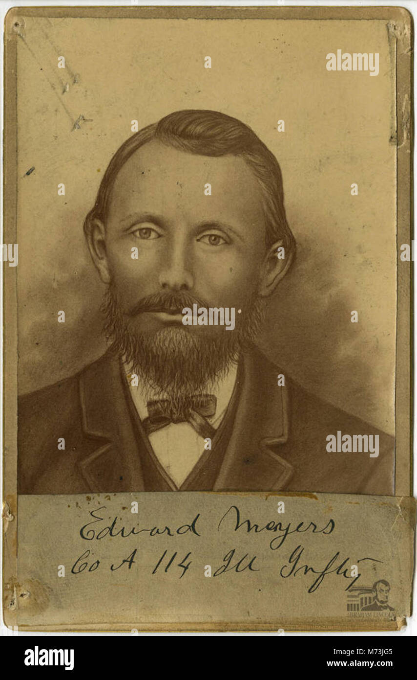 A portrait of Edward Meyers, possibly a notable individual from the ...