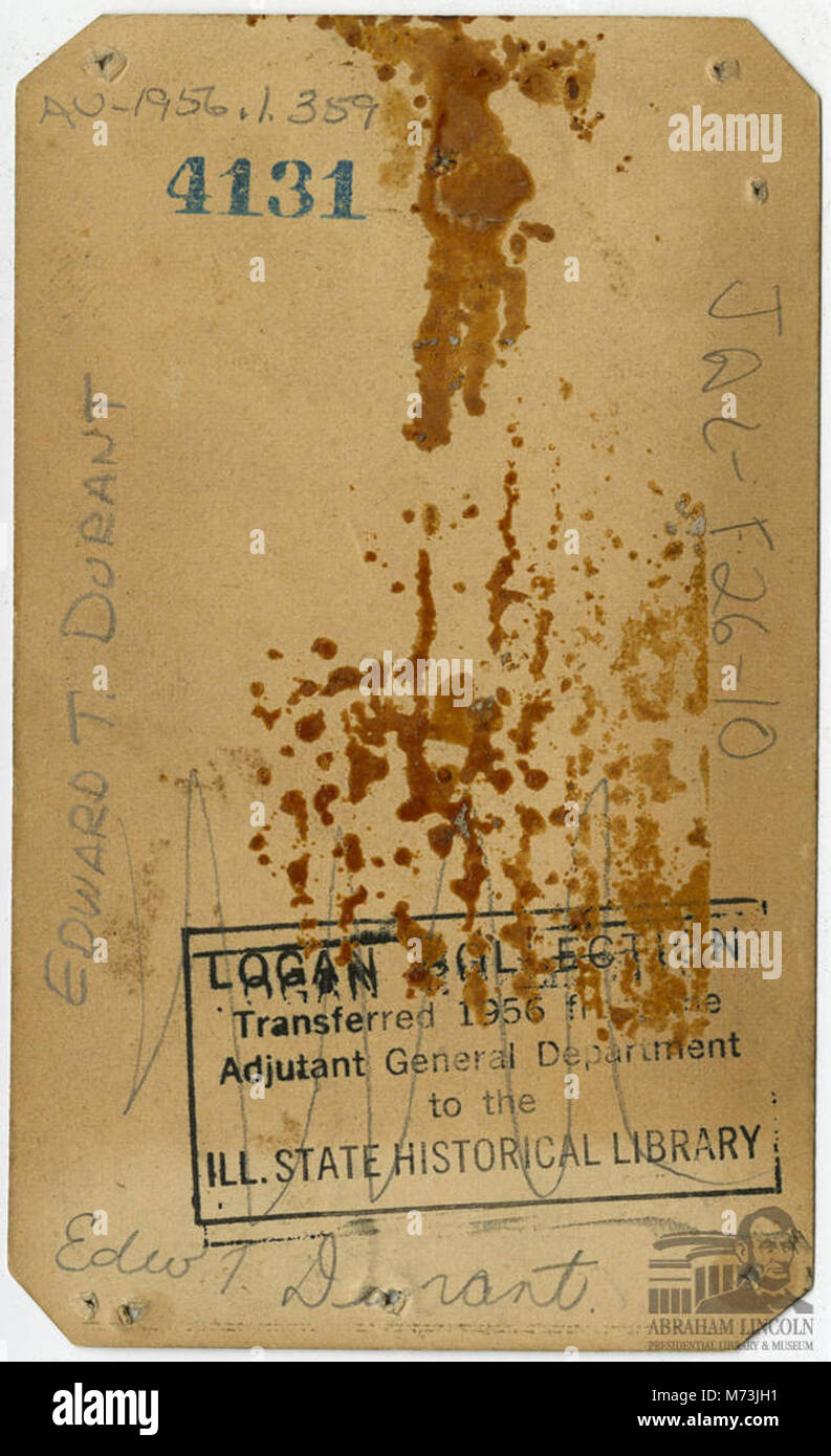 A photograph of Edward T. Durant, a historical figure, showcasing his ...