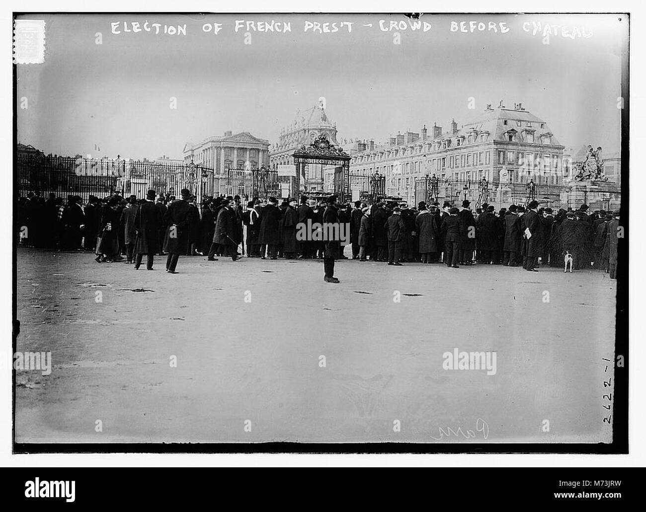A photograph from the election of the French President, showing a large ...